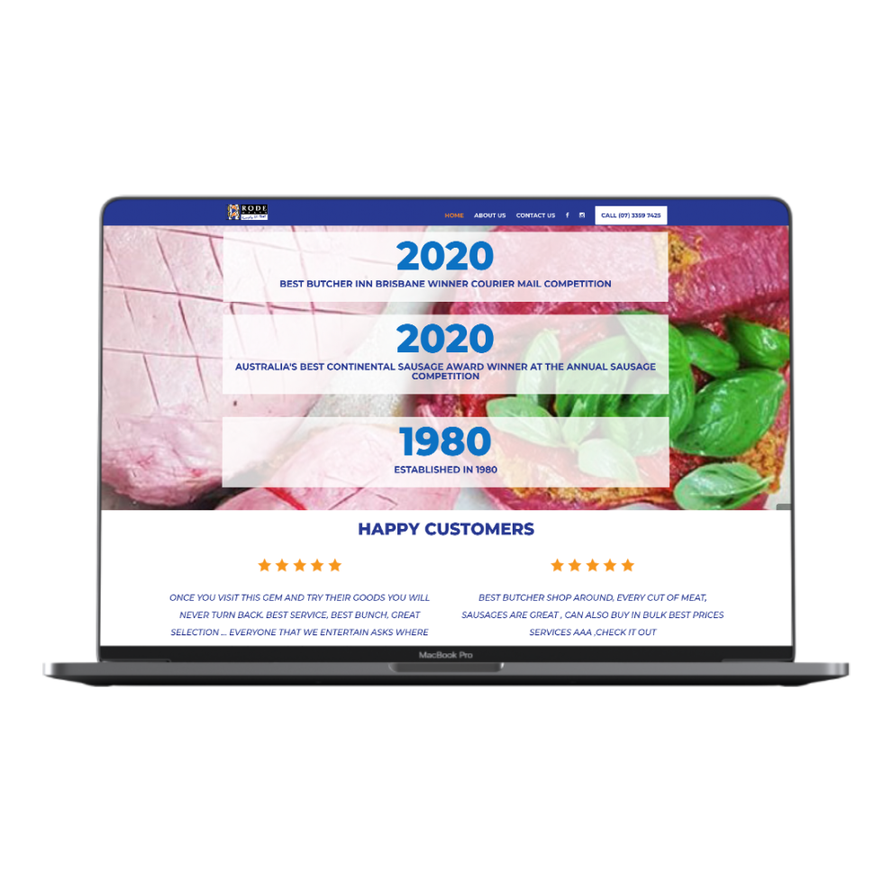 Brisbane Website Design Rode Meats - Smug Digital